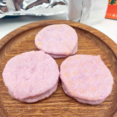 China Childrens Rice Crackers Purple Sweet Potato Taro Flavored 45g 11 Bags for sale