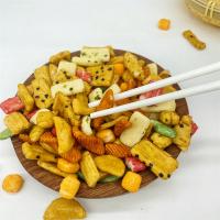 China Baked Glutinous Rice Grain Snacks 7.5kg Bulk OEM Healthy Salty Chinese Snack Food for sale