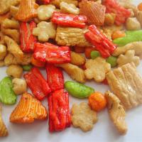 China Wholesome Rectangular Japanese Rice Crackers 2g Protein 200mg Sodium BRC Kosher for sale