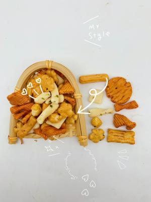 China Japanese Fried Rice Crackers 20g Carb BRC Kosher Snack 2000kg MOQ for sale