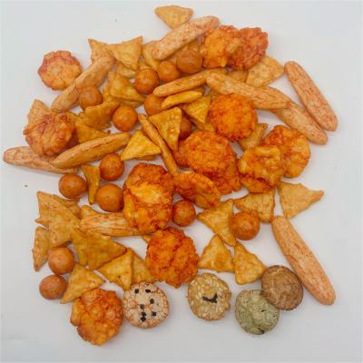 China Japanese Rice Crackers with Peanuts Five Flavors Crunchy Snack 5kg BRC Kosher for sale