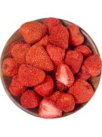 China Freeze Dried Strawberries 5kg Bulk Sweetened 25% Sugar Content Snacking for sale