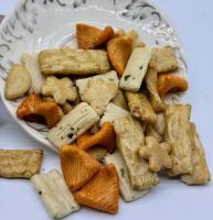China Wholesale Japanese Style Mixed Rice Crackers 500g Crunchy Senbei Snack for sale