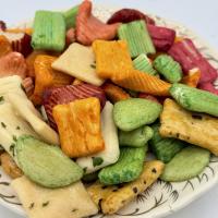 China Colorful Mixed Rice Crackers Japanese Senbei Assorted Flavors 200g OEM for sale