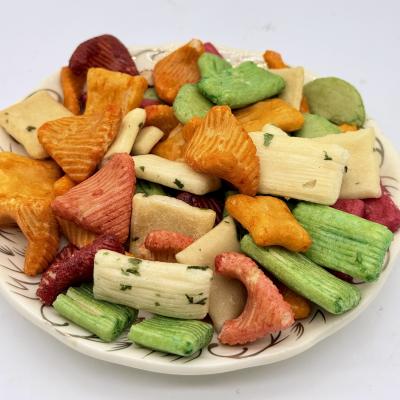 China Assorted Japanese Style Senbei Mixed Rice Crackers 200g Crunchy Snack for sale