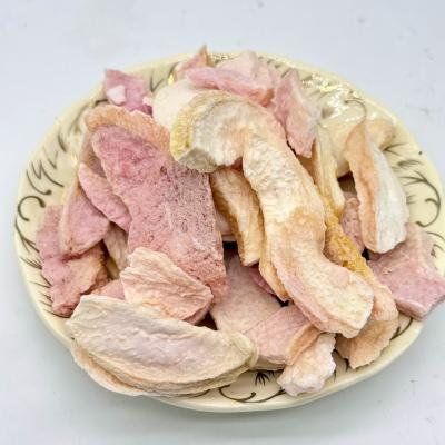 China Wholesale Freeze Dried Peach Slices 10kg Bulk No Sugar Added Natural FD White Peach Fruit for Snack Cereal Bakery for sale