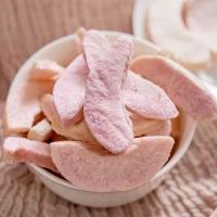 China Freeze Dried Peach Slices Natural Unsweetened Crispy Fruit Snack 500g Bulk for sale