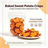 China Baked Not Fried Sweet Potato Crisps with Premium Orange-Fleshed Variety and Natural Sweetness No Added Sugar for sale