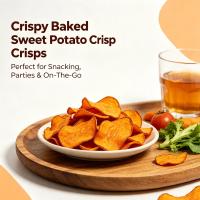 China Baked Not Fried Sweet Potato Crisps with Premium Orange-Fleshed Variety and Natural Sweetness No Added Sugar for sale