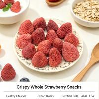 China Premium Freeze-Dried Whole Strawberry Snacks with Zero Added Sugar and 18-Month Shelf Life for sale