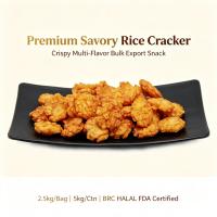 China Smoky Barbecue Flavor Crispy Rice Crackers with Export-Oriented Bulk Packaging and BRC HALAL FDA Certifications for sale