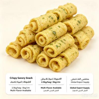 China Vegetable & Seaweed Rolled Rice Crackers with Distinct Spiral Shape Light Savory Flavor and Crispy Low-Oil Texture for sale