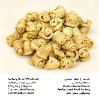 China Vegetable & Seaweed Rolled Rice Crackers with Distinct Spiral Shape Light Savory Flavor and Crispy Low-Oil Texture for sale