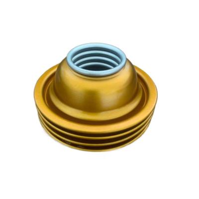 China 65mm Tinplate Can Tops 211# Aerosol Spray Can Cone with 25.4mm Mouth Diameter and 1.5MPa Burst Pressure for sale