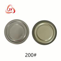 China TFS Tinplate Can Cover Food Can Ends 52.3mm Fit Diameter 61.15mm Outer Diameter Custom Logo 202# Material for sale