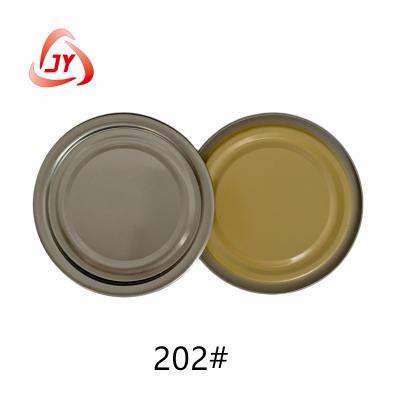 China 202# 52.3mm TFS Tinplate Metal Lids Food Grade Round Canning Lids with 61.15mm Rolling Edge for sale