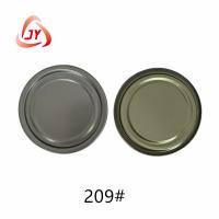 China TFS 209# 62.3mm Hard Open End White Plain Food Can Lid for Packaging for sale