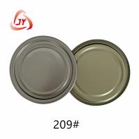 China 209# 62.3mm TFS Hard Open End White Food Can Lid for 72.2mm Rolled Edge for sale