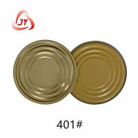 China 401# 99mm TFS Hard Open End Food Packaging Can Cover with 0.2mm Tin Free Steel and 75-95mg Compound Coating for sale