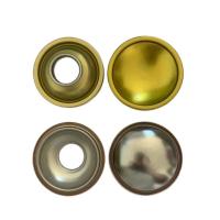 China 200# 52mm Aerosol Tin Can Lids with 1.5MPa Burst Pressure in Clear and Gold Colors for sale