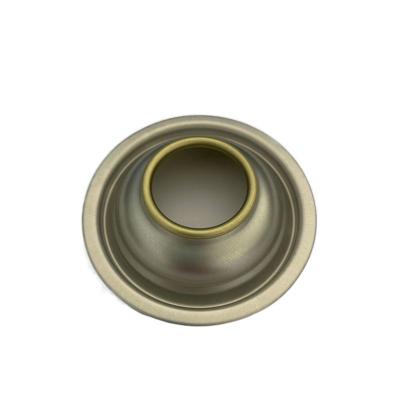China 200 D52mm Aerosol Can Cone Tinplate Cylindrical Spray Can Cover with 1.5MPa Burst Pressure and 57.6mm Flange Diameter for sale