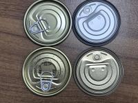 China Tinplate Easy Open End 83.3mm Customized Logo for Canned Food Packaging for sale