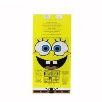 China Yellow Disposable Popcorn Bags Popcorn Sacks Greaseproof  138mm Width for sale