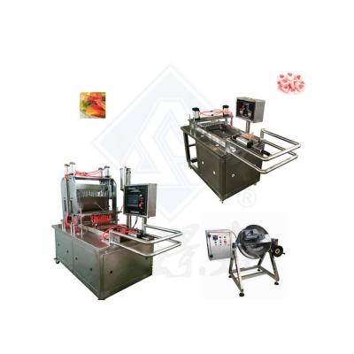 China Food Beverage Shops 50kgs/h Sweet Gelatin Gummy Candy Making Machine with 3kw Power for sale