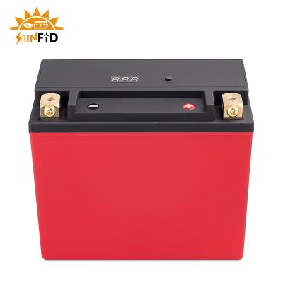 China Rechargeable Motorcycle Lithium Battery 12V 6ah With BMS 7-A Start Stop Batteries for sale