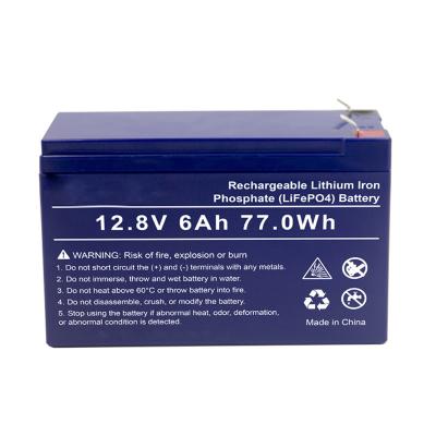 China LifePO4 12.8V 6Ah SLA Replacement Engine Starting Lithium Battery for sale