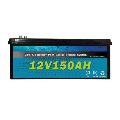 China Lifepo4 Leisure Batteries For Camper Vans 12V 150AH RV Solar Energy Storage System for sale
