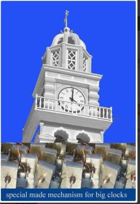 China Tower Clock Movement Mechanism Motor with GPS Standard Time Signal Antenna 0.6m-50m for sale
