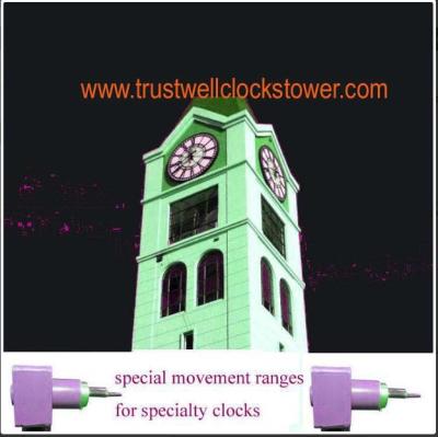China Tower Clock Movement Motor with Three Hands Minute Hour Second and Sound Chime 0.6m-10m for sale