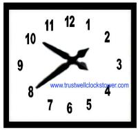 China Analog Wall Clocks Round Square 0.6m-10m for School Bank Commercial Office for sale