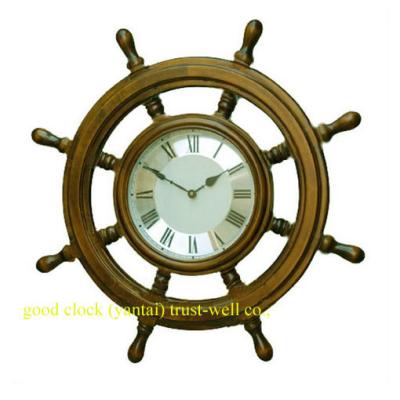 China Wooden Wall Clock 760mm Silent Quartz Movement Custom Logo ISO9001 for sale