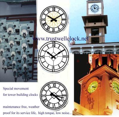 China Outdoor Tower Building Clock Movement Stepper Motor 30 Years Manufacture for sale