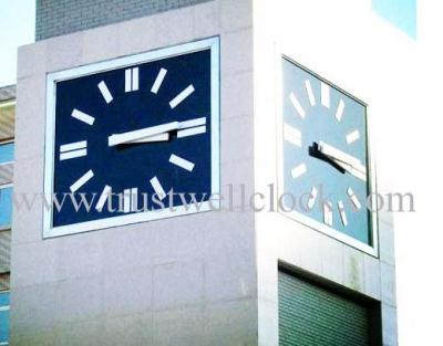 China Custom School Building Clock 60cm to 10m Diameter Weatherproof Aluminum for sale