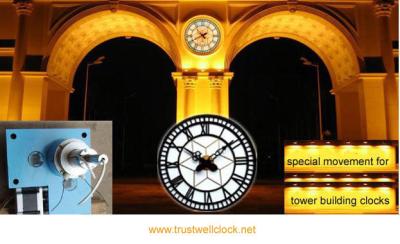China replacement movement/mechanism for old tower church building clocks for sale