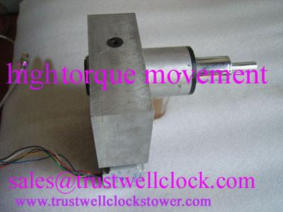 China Stepper Motor Tower Clock Movement Brass Drive Gears 0.6m-50m for Building Floral Clocks for sale