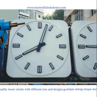 China Analog Slave Clock 1m 1.2m 1.5m Diameter Two Three Hands LED Night Light Westminster Chime for sale