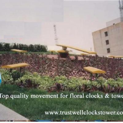 China Floral Clock Movement Motor 3m to 12m Diameter with Hour Minute Second Hand and Master Clock for sale