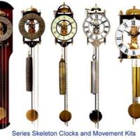 China Brass Skeleton Clock Movement 7 Days Chain Drive for Wall and Grandfather Clocks Pendulum Length 525-1000mm for sale