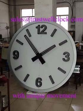 China Slave Analog Wall Clock for Bank School Hotel Building 0.6m to 10m Diameter Stepper Motor for sale