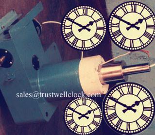 China Tower Clock Movement Iron Copper Stepper Motor 0.6m-50m for Building Floral Clocks for sale