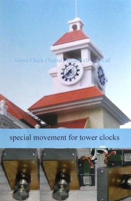 China Century Tower Clock Movement Stepper Motor 0.6m-50m Iron Copper Drive Gears for sale