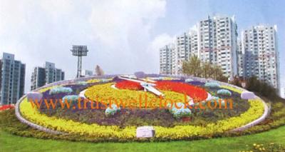 China Floral Clock Movement 4m to 50m Diameter Stepper Motor Iron Copper Drive Gears for sale