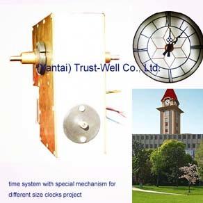 China Tower Clock Movement 0.6-10m Diameter Stepper Motor Drive for Building Street Clocks for sale