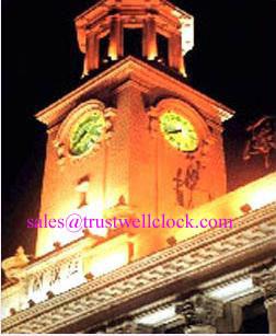 China 4-Face Outdoor Building Clock with GPS Satellite Synchronization 0.6-10m Diameter Stepper Motor for sale