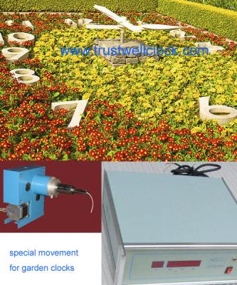 China Floral Flower Clock Movement Mechanism 4m with Minute Hour Second Hand Stepper Motor for sale