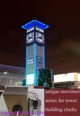 China Bank Building Wall Clock 0.6-10m Diameter Stepper Motor Movement for Tower Clock for sale